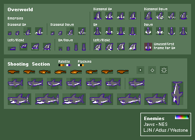 Enemies - Jaws (USA) - NES - The Spriters Resource
