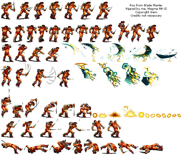 Roy - Blade Master - Arcade - The Spriters Resource
