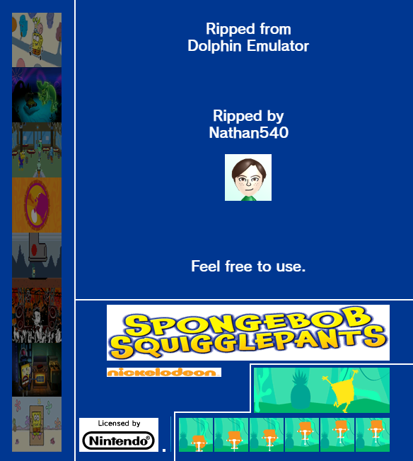 Wii Banner and Memory Icon - SpongeBob SquigglePants - Wii - The ...