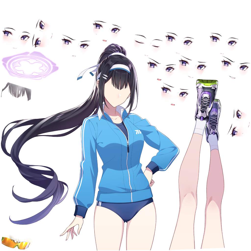 Sumire (Sportswear) - 0061 - Blue Archive - Mobile - The Spriters Resource