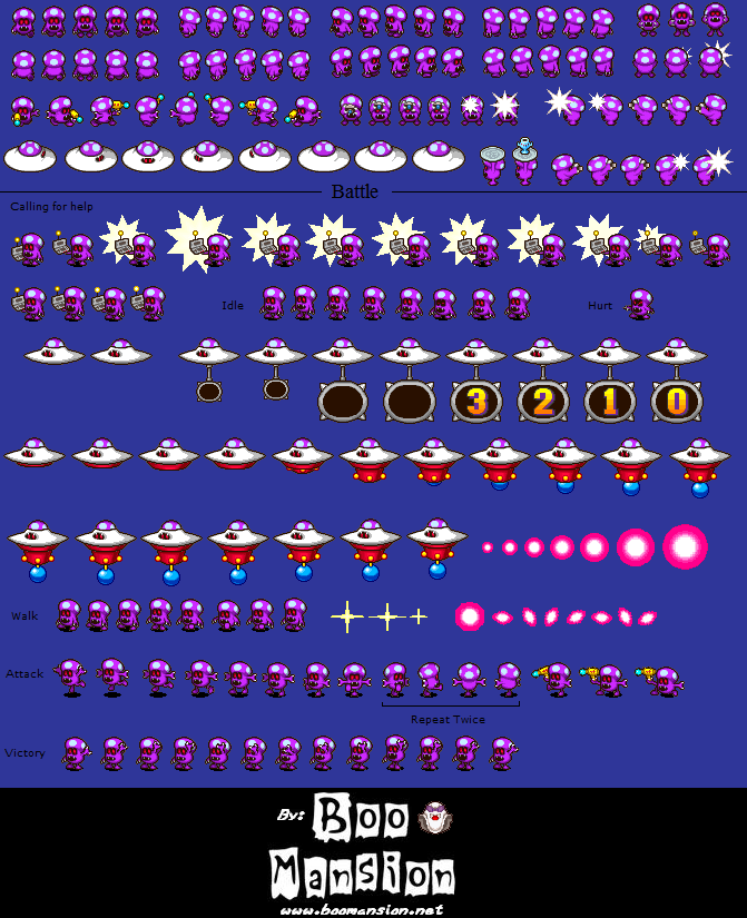 Ds Dsi Mario And Luigi Partners In Time Shroob The Spriters Resource