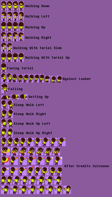 Kris Sprite Sheet Deltarune Images Kris Sprite Sheet Deltarune Images
