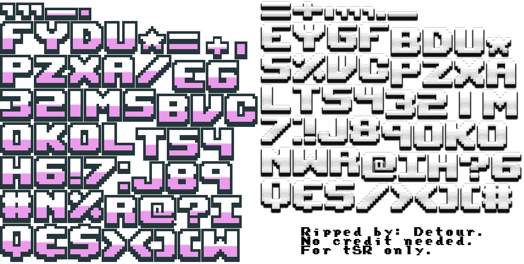 Pc Computer Super Indie Karts Fonts The Spriters Resource
