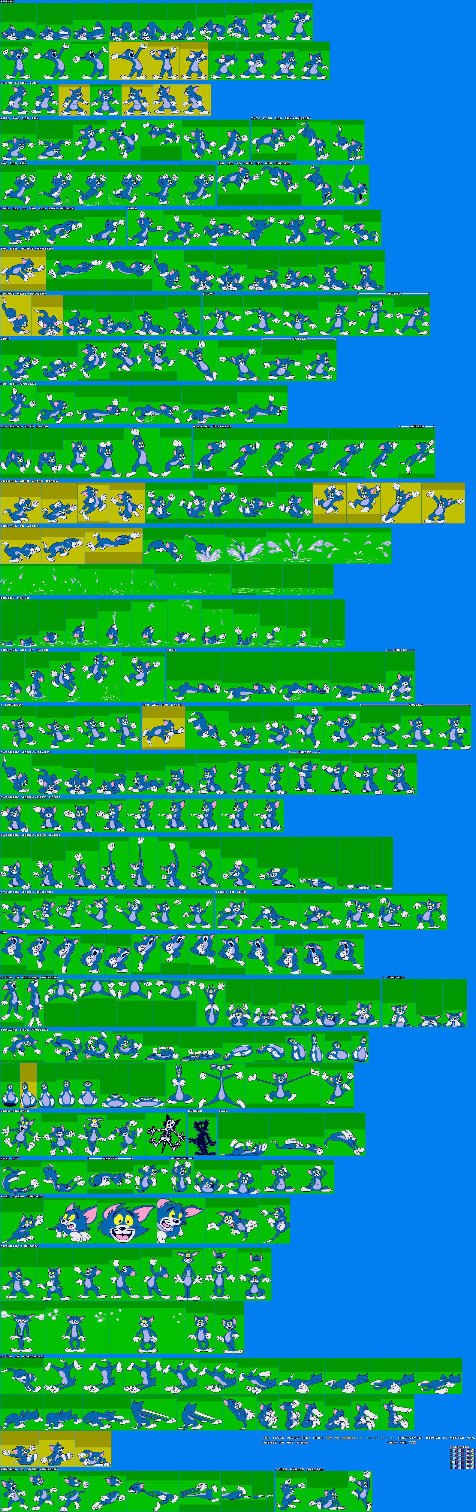 Tom And Jerry Sprites Tom And Jerry Sprites