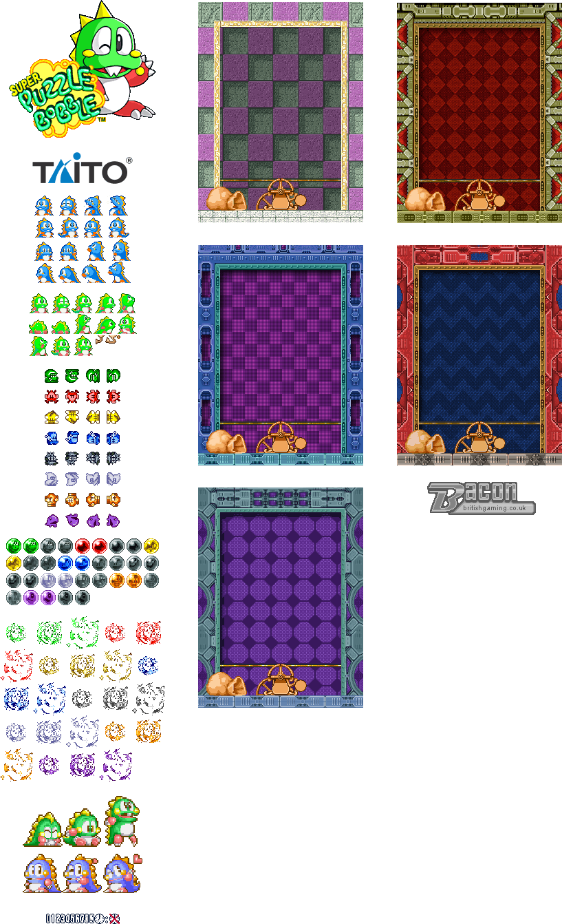 The Spriters Resource Full Sheet View Super Puzzle Bobble General