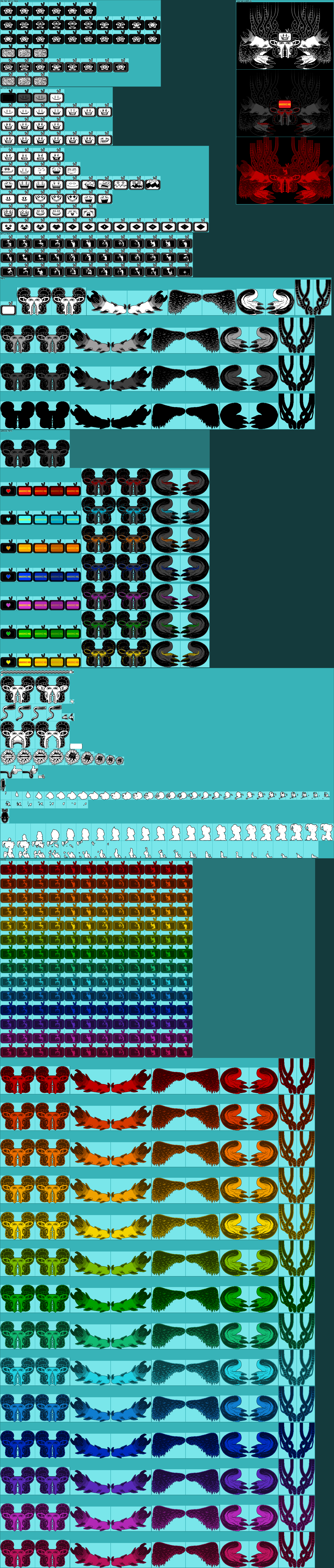 The Spriters Resource Full Sheet View Undertale Customs Flowey X Normal Battle Style