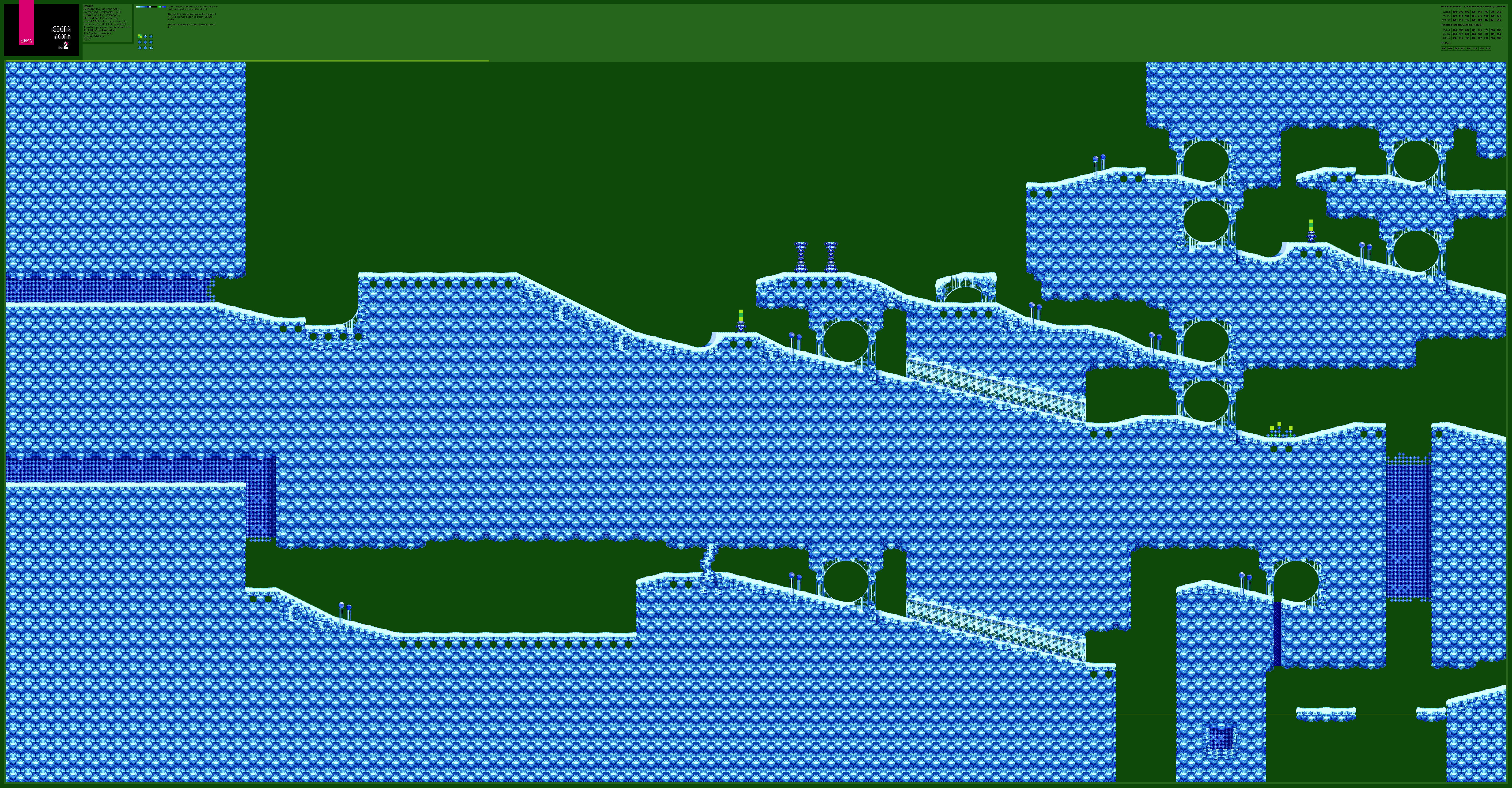 Sonic 3 Ice Cap Zone Map