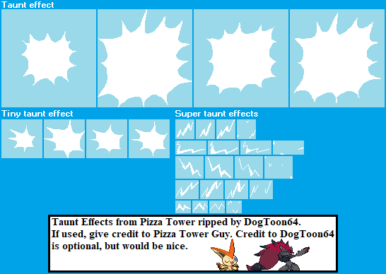 PC / Computer - Pizza Tower (Demo) - Taunt Effect - The Spriters Resource PC / Computer - Pizza Tower (Demo) - Taunt Effect - The Spriters Resource