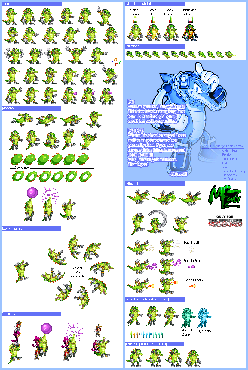 The Spriters Resource Full Sheet View Sonic The Hedgehog Customs