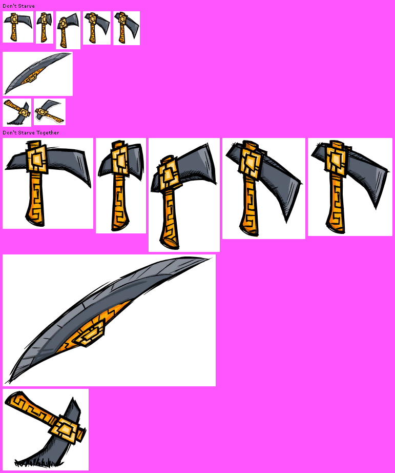 The Spriters Resource Full Sheet View Dont Starve Dont Starve Together Pickaxe