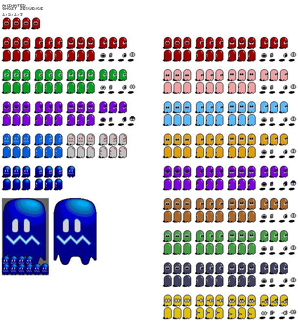 Custom / Edited - Pac-Man Customs - Ghosts (Amiga - Expanded) - The ... Custom / Edited - Pac-Man Customs - Ghosts (Amiga - Expanded) - The ...
