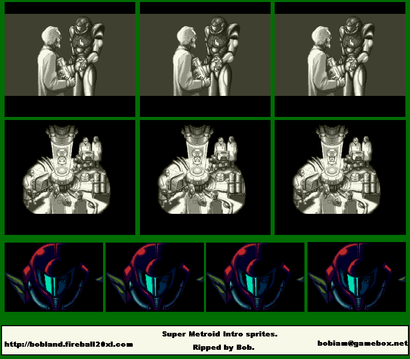 Snes Super Metroid Introduction The Spriters Resource