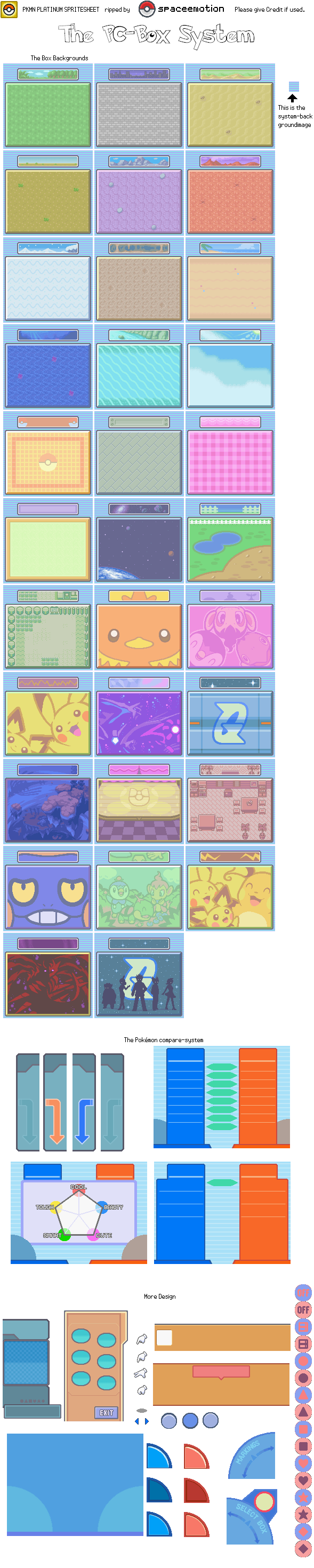 Ds Dsi Pokémon Platinum Box System The Spriters Resource