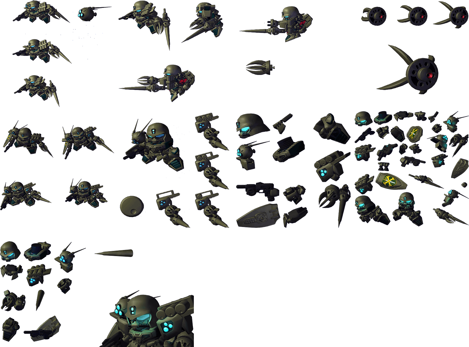 The Spriters Resource - Full Sheet View - SD Gundam G Generation World ... The Spriters Resource - Full Sheet View - SD Gundam G Generation World ...