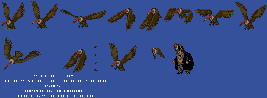 Snes The Adventures Of Batman And Robin Vulture The Spriters Resource