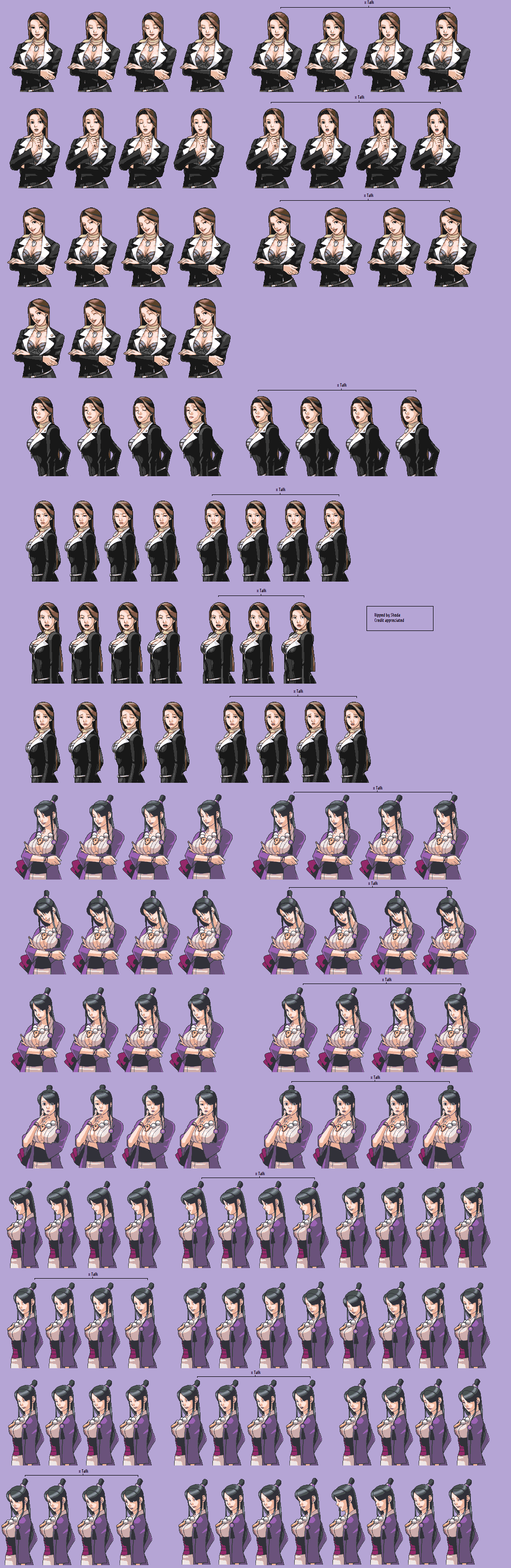 Ds Dsi Phoenix Wright Ace Attorney Mia Fey The Spriters Resource