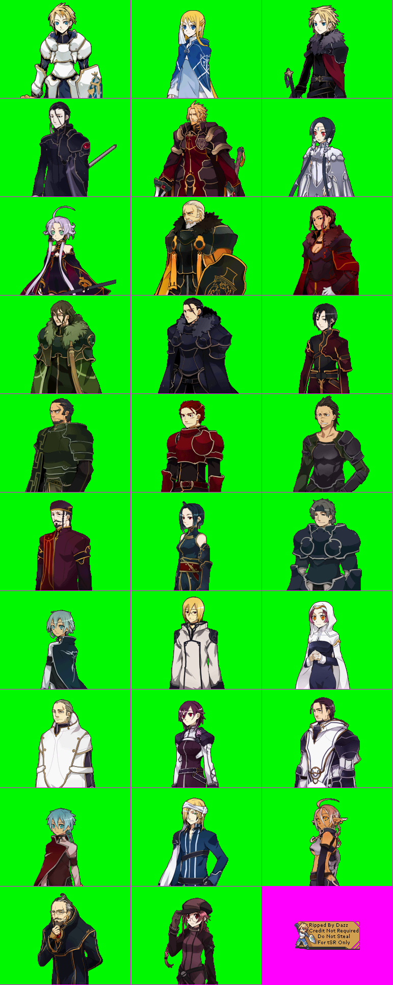 Ds Dsi Rondo Of Swords Portraits The Spriters Resource