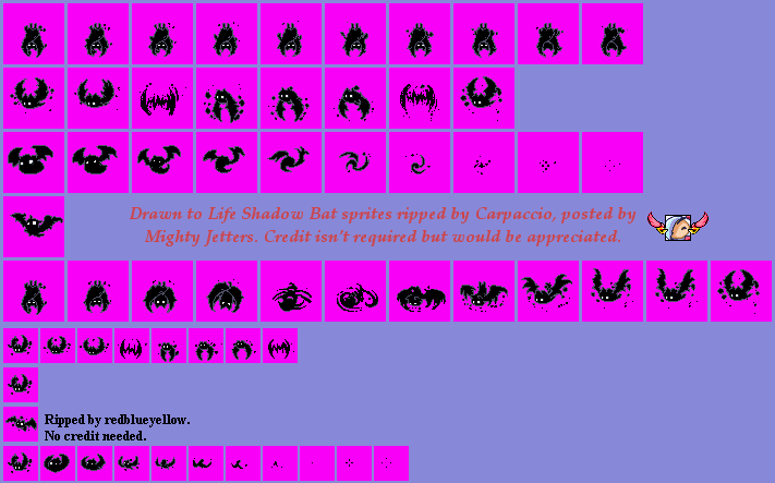 Ds Dsi Drawn To Life Shadow Bat The Spriters Resource
