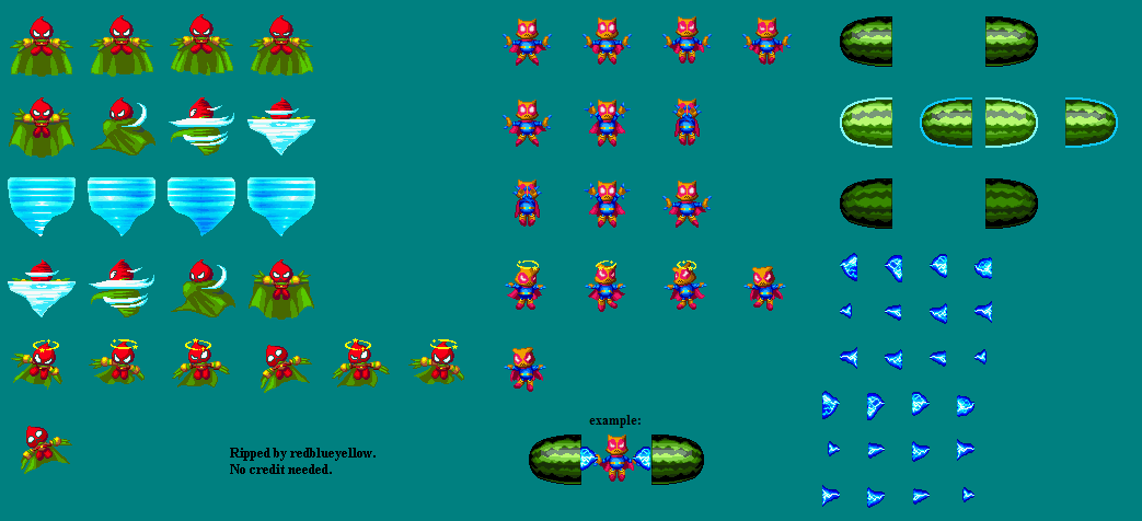 Ds Dsi Go Go Cosmo Cops Minibosses The Spriters Resource