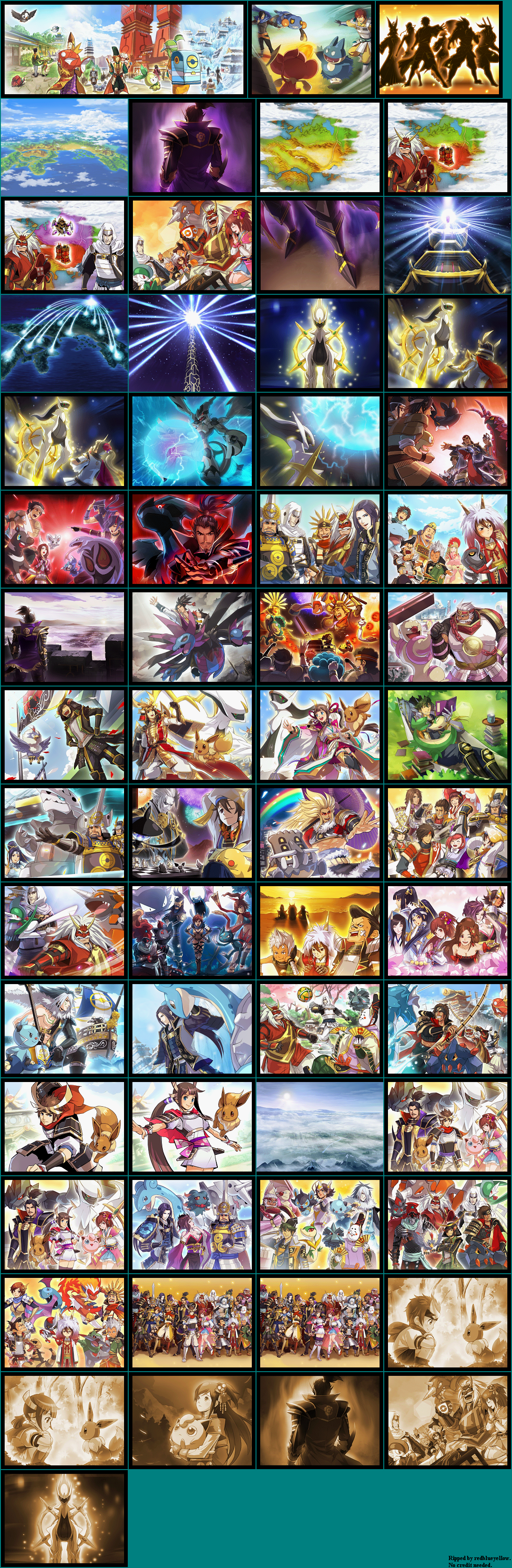 The Spriters Resource Full Sheet View Pokémon Conquest Cutscenes