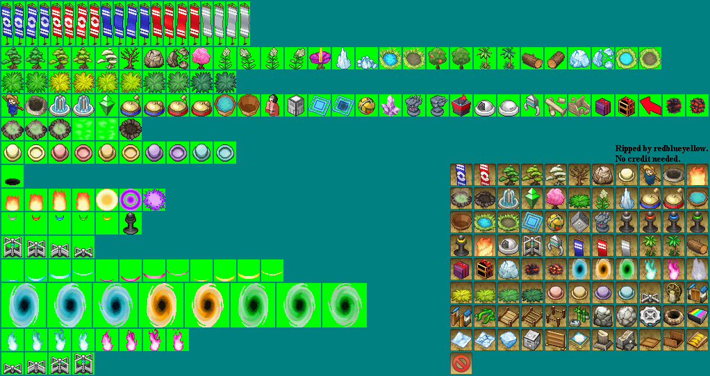 Ds Dsi Pokémon Conquest Overworld Objects The Spriters Resource