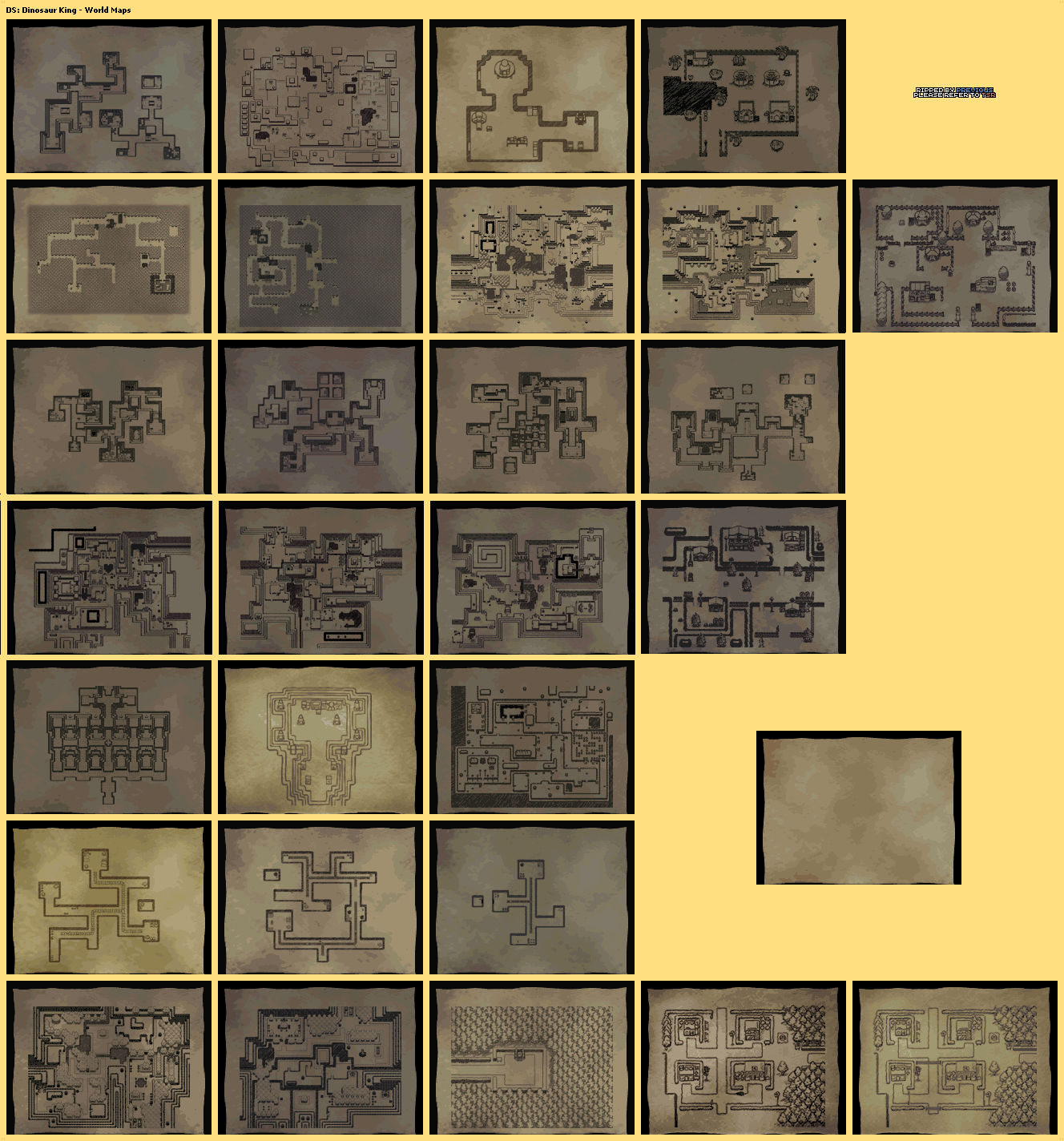Ds Dsi Dinosaur King World Maps The Spriters Resource