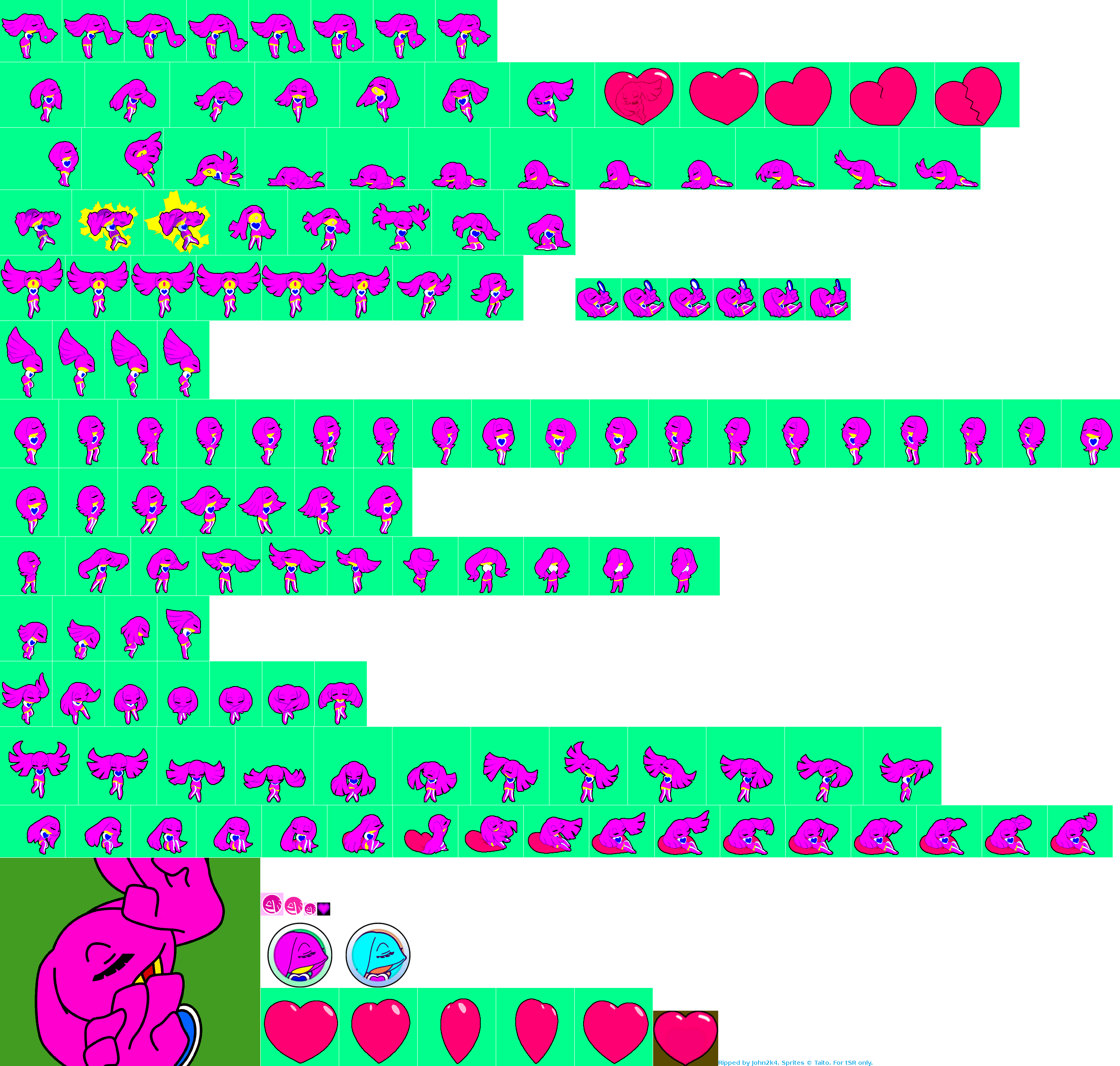 The Spriters Resource Full Sheet View Bust A Move 3000 Super