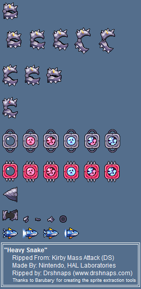 Ds Dsi Kirby Mass Attack Steelsnapper The Spriters Resource