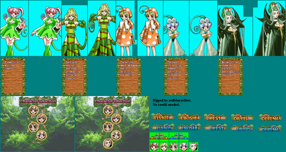 Ds Dsi Chameleon To Dye For Character Select The Spriters