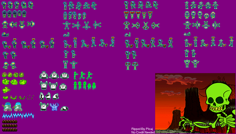 Ds Dsi Xiaolin Showdown Goo Zombies The Spriters Resource