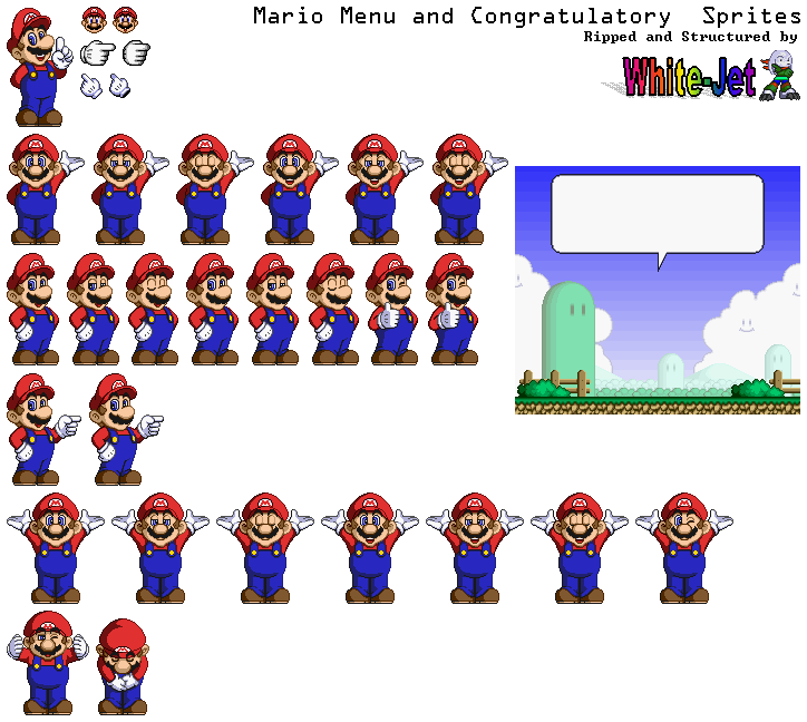 The Spriters Resource Full Sheet View Marios Super Picross Jpn
