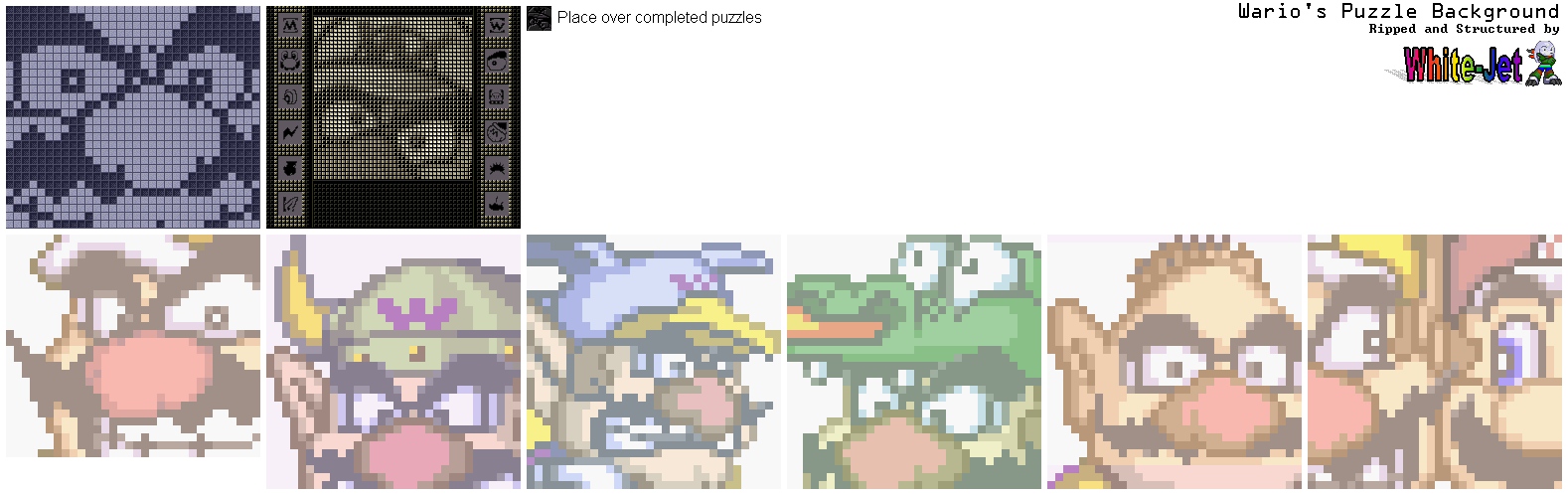 Snes Marios Super Picross Jpn Warios Background The Spriters