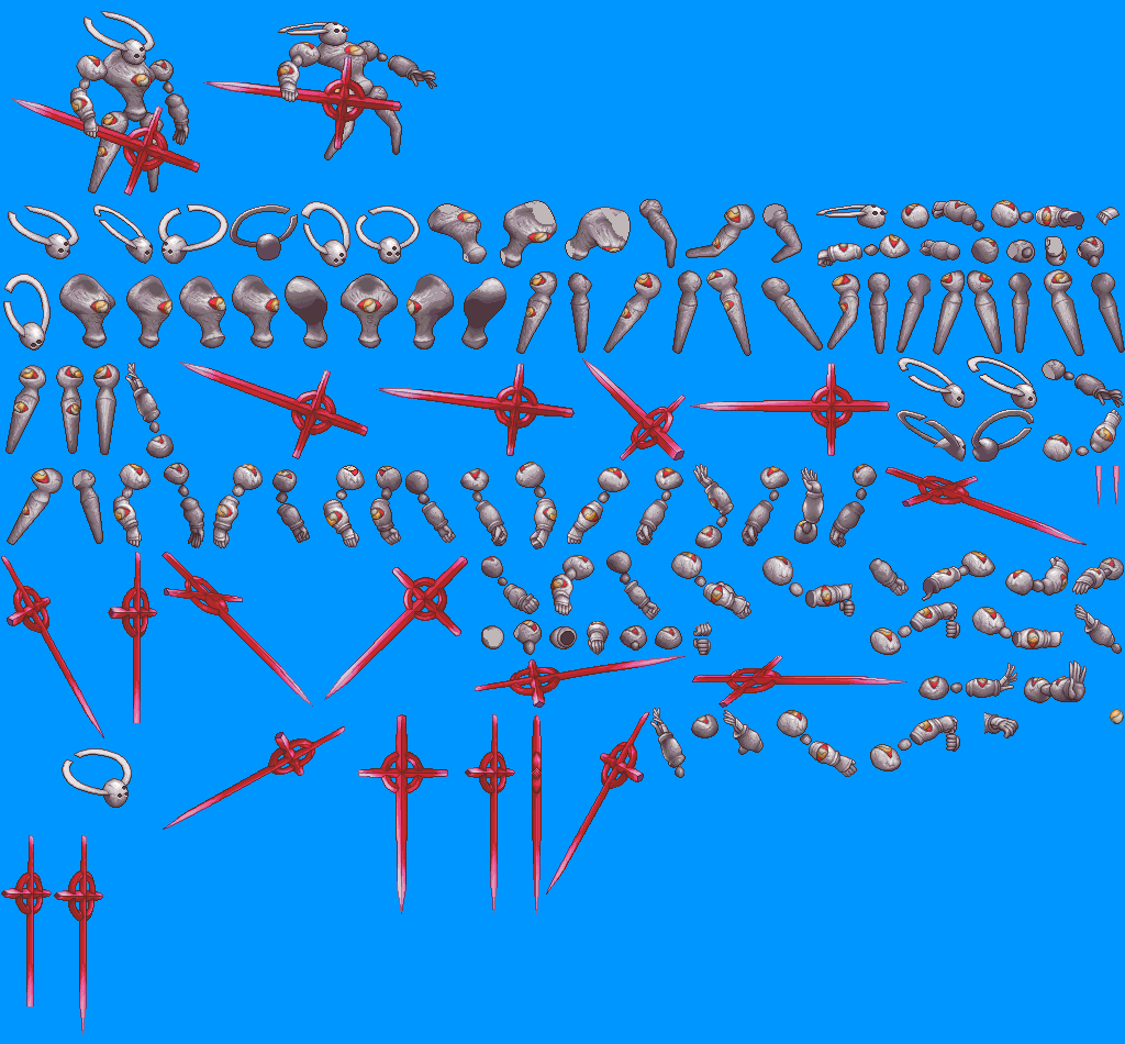 The Spriters Resource Full Sheet View Project X Zone Skeith