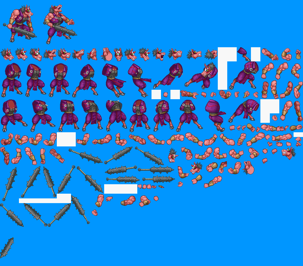 The Spriters Resource Full Sheet View Project X Zone Dokumezu