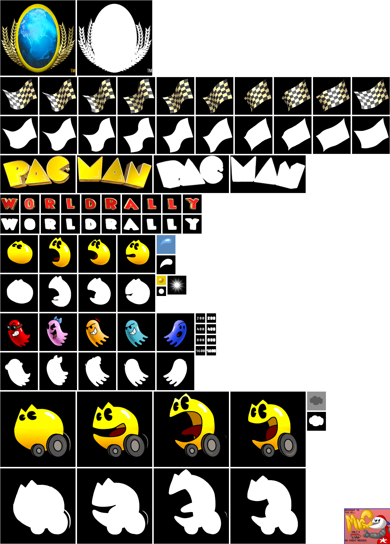 Gamecube Pac Man World Rally Title Screen The Spriters Resource