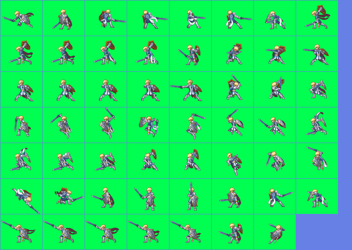The Spriters Resource Full Sheet View Project X Zone Flynn