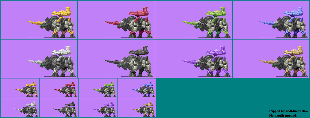 Ds Dsi Zoids Saga Ds Legend Of Arcadia Cyclops I The Spriters