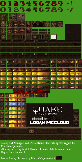 Pc Computer Quake Hud Elements The Spriters Resource