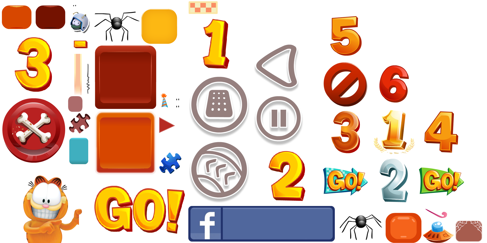 Pc Computer Garfield Kart Hud The Spriters Resource