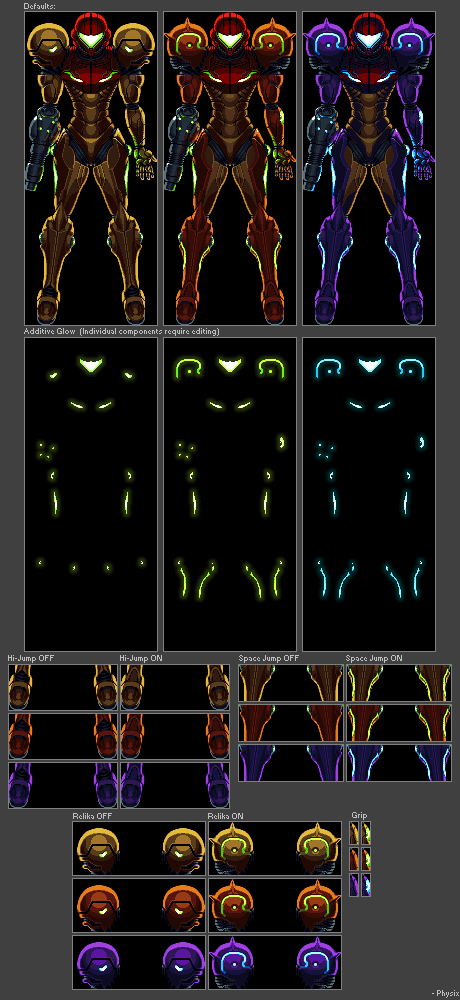 Custom Edited Metroid Customs Status Screen Samus The Spriters