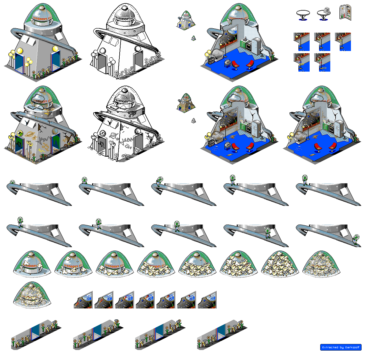 Pc Computer Simtown Futuristic House The Spriters Resource
